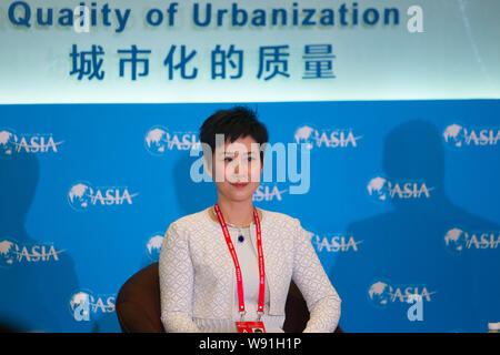 --FILE--Li Xiaolin, Chairwoman and CEO of China Power International ...