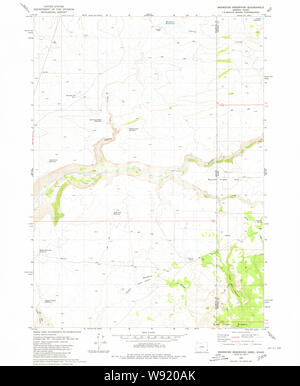 USGS Topo Map Oregon Brewster Reservoir 279131 1980 24000 Inverted ...