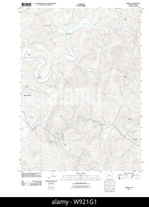 USGS Topo Map Oregon Bridge 279141 1971 24000 Inverted Restoration ...