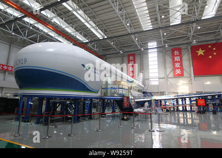 The testing platform for Chinas C919 jumbo jet is pictured at the ...