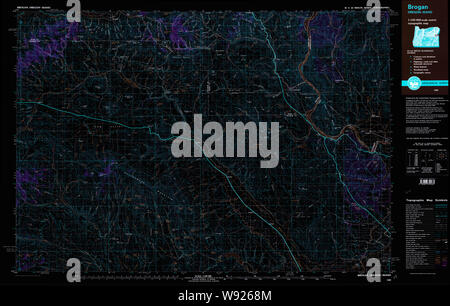 Brogan, Oregon, map 1980, 1:100000, United States of America by ...