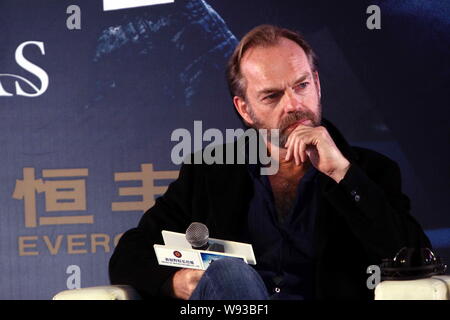 Australian actor Hugo Wallace Weaving smiles during the premiere of his ...