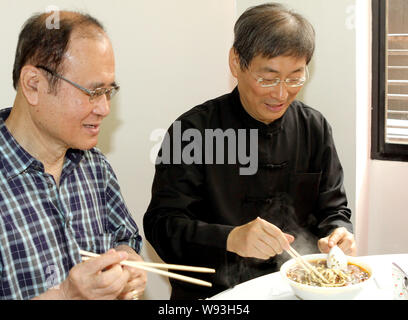 Chang An-lo, a former gang leader of the Bamboo Union, speaks as he ...