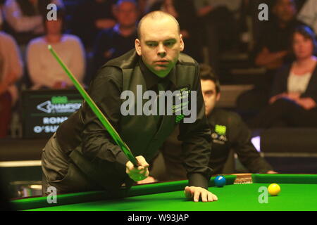 Stuart Bingham of England considers a shot against Allister Carter of ...