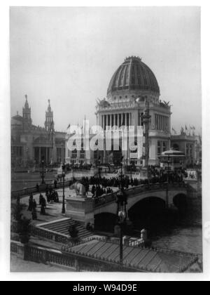 The Administration Building at the 1893 Chicago World's Columbian ...