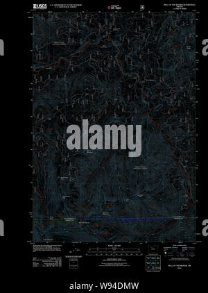 USGS Topo Map Oregon Bull Run Lake 279190 1962 24000 Inverted ...