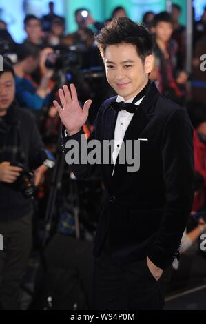 Taiwanese singer and speed racer Jimmy Lin (Lin Zhiying) poses on the ...