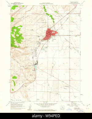 USGS Topo Map Oregon Burns Junction 20110824 TM Inverted Restoration ...
