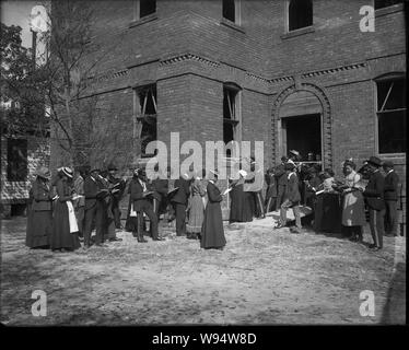 TUSKEGEE NORMAL AND INDUSTRIAL INSTITUTE, Alabama, about 1900. Students ...