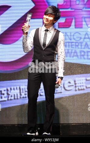 Singaporean singer JJ Lam poses during a premiere ceremony for the new ...