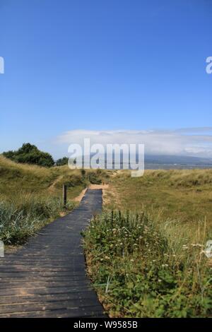 UK Roanhead. View towards Black Combe from Sandscale Haws Nature ...