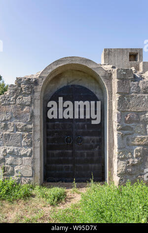 Ruins of the Domos monastery church at the Danube bend in Hungary Stock ...