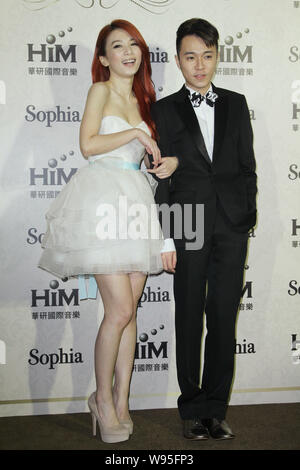 Hebe, a member of Taiwanese girl group S.H.E, arrives for the 22nd ...