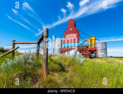 The historic Cadillac grain elevator in Saskatchewan, Canada Stock ...