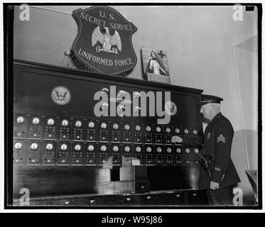 Alarm system of the Treasury Dept., Secret Service, 10/38 Stock Photo ...