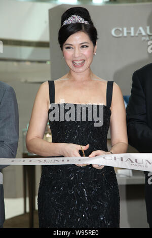 Hong Kong actress Cherie Chung poses at Chaumets store opening event in ...