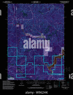 USGS Topo Map Oregon Carberry Creek 279271 1983 24000 Inverted ...