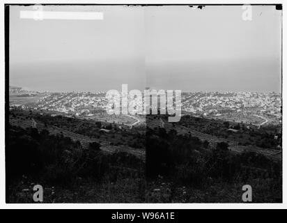 Along the sea coast. German colony at Haifa Stock Photo - Alamy