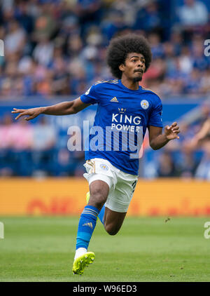 Hamza Choudhury #20 of Leicester City and Jamie Vardy #9 of Leicester ...