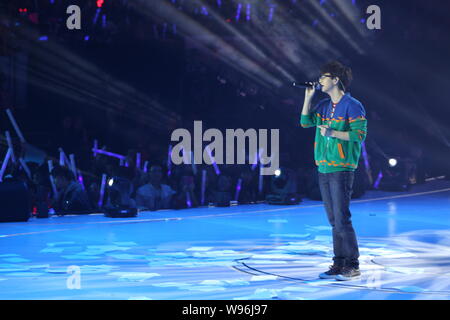 Chinese singer, actor Hu Xia attends an activity in Beijing, China, 24 ...