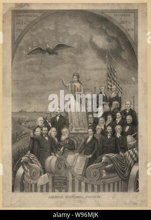 American Centennial Progress Stock Photo - Alamy