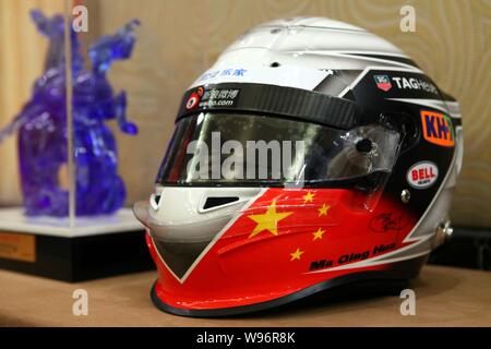 Chinese F1 driver Ma Qinghua attends a press conference of HRT in ...