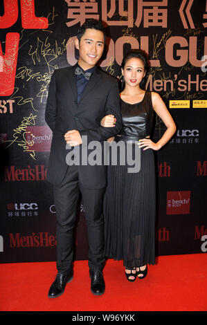Taiwanese singer and actress Even Wu, right, and Chinese model, singer ...