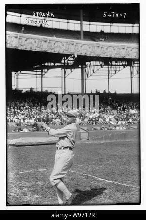 A portrait of Amos Strunk, a baseball player from Philadelphia ...