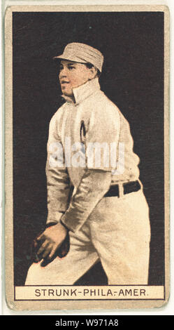 Amos Strunk, Philadelphia Athletics, baseball card portrait Stock Photo ...
