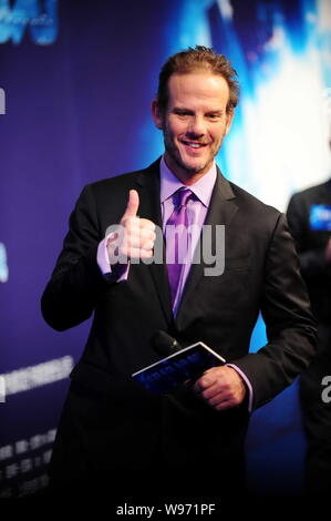 Director Peter Berg poses during a photocall for his movie 'Battleship ...