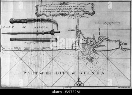 An accurate map of Kalbar River Stock Photo - Alamy