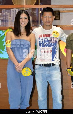 Hong Kong actress and singer Charlie Young attends an unveiling ...