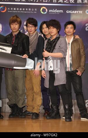 (From left) Ashin Chan, Ming Lau, Richard Stone, Monster Wen and ...