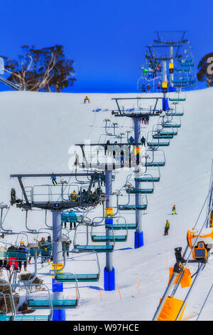 Perisher Valley ski resort Snowy Mountains NSW Australia Stock Photo ...