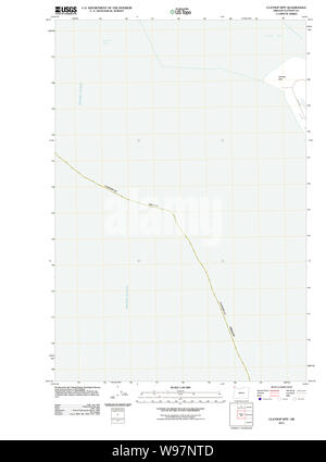 USGS Topo Map Oregon Clatsop Spit 279366 1951 24000 Inverted ...