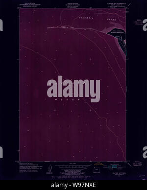 USGS Topo Map Oregon Clatsop Spit 279364 1951 24000 Inverted ...