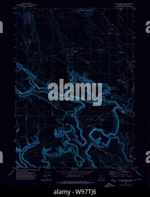 USGS Topo Map Oregon Clover Swale 279382 1971 24000 Restoration Stock ...