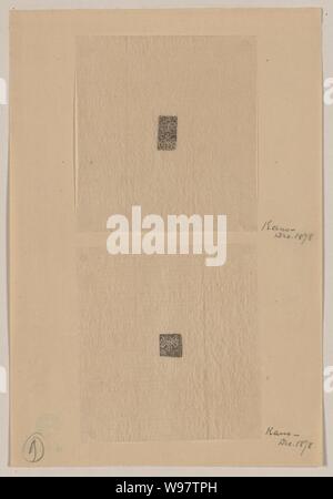 Design drawings for rectangular seals or stamps Stock Photo - Alamy