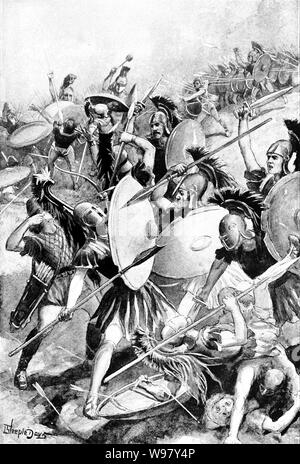 The artwork 'Destruction of the Athenian Army at Syracuse 413' depicts ...