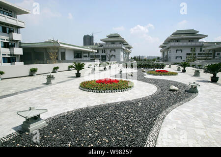 View of the Beihu campus of the Shishi High School in Chengdu city ...