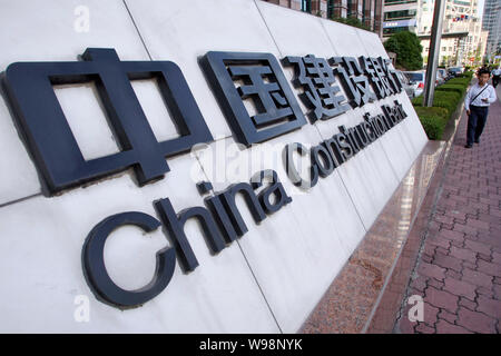 Logo of the China Construction Bank CCB with seat in Beijing Stock ...