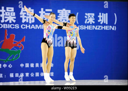 Aerobics teams from around the country compete in 2011 the National ...