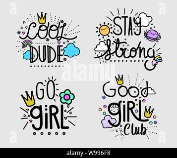 handwritten messages background set of words calligraphy vector ...