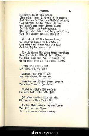 Deutscher Minnesang 097 Stock Photo - Alamy