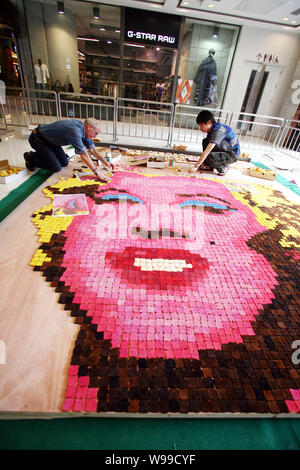 Maurice Bennett of New Zealand, known as Toast Art Picasso, is pictured ...