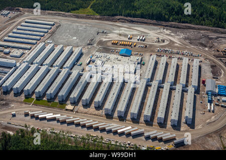 Camp housing for oil sands workers for oil sands operations north of ...