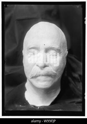 A death mask of Admiral George Dewey, a prominent figure in U.S. naval ...