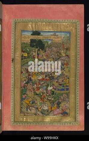 'The Death of Darius' by Dharm Das is a historical painting depicting ...