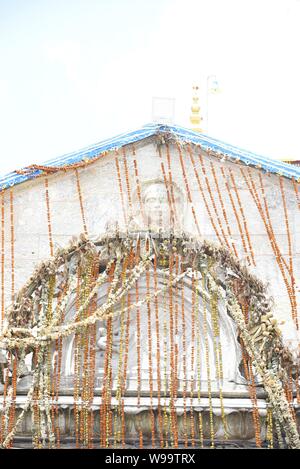 hindu holy bike god om banna temple from flat angle from flat angle ...
