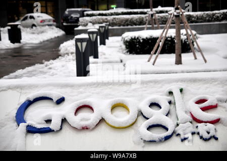 FILE - The Google logo is seen on a building in New York, Oct. 27, 2025 ...